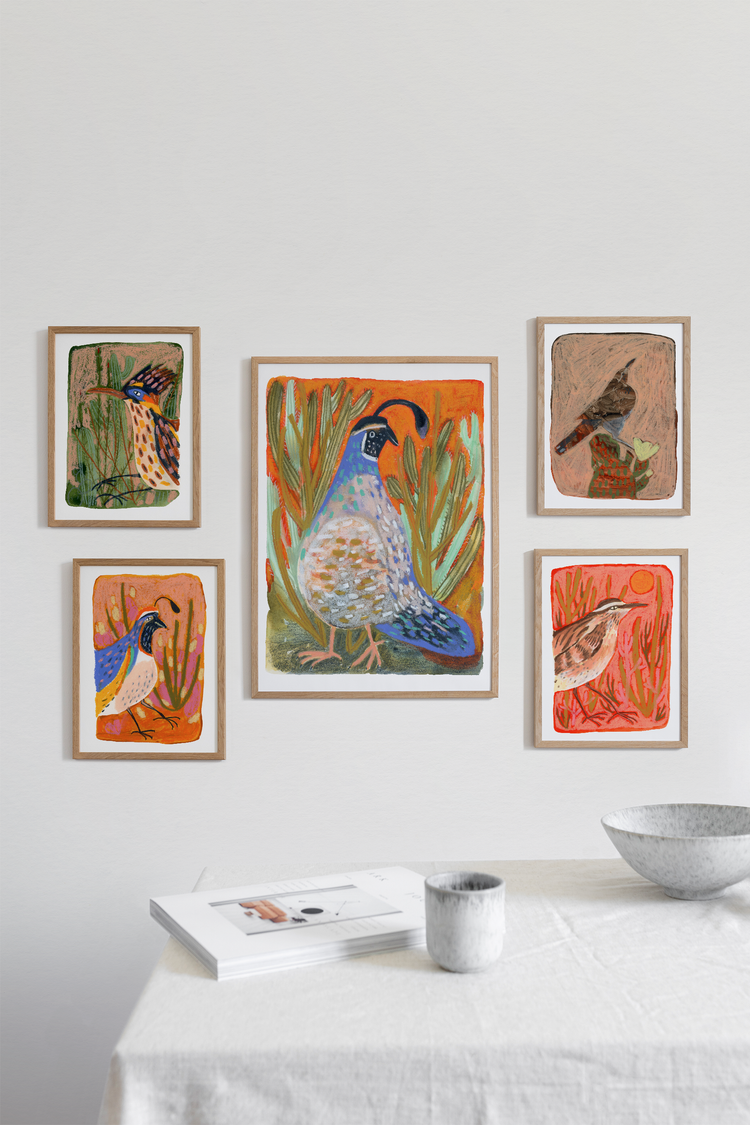 Colorful Quail – The Crafted Prints