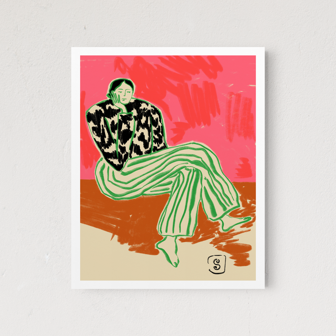 Calm Woman Portrait – The Crafted Prints