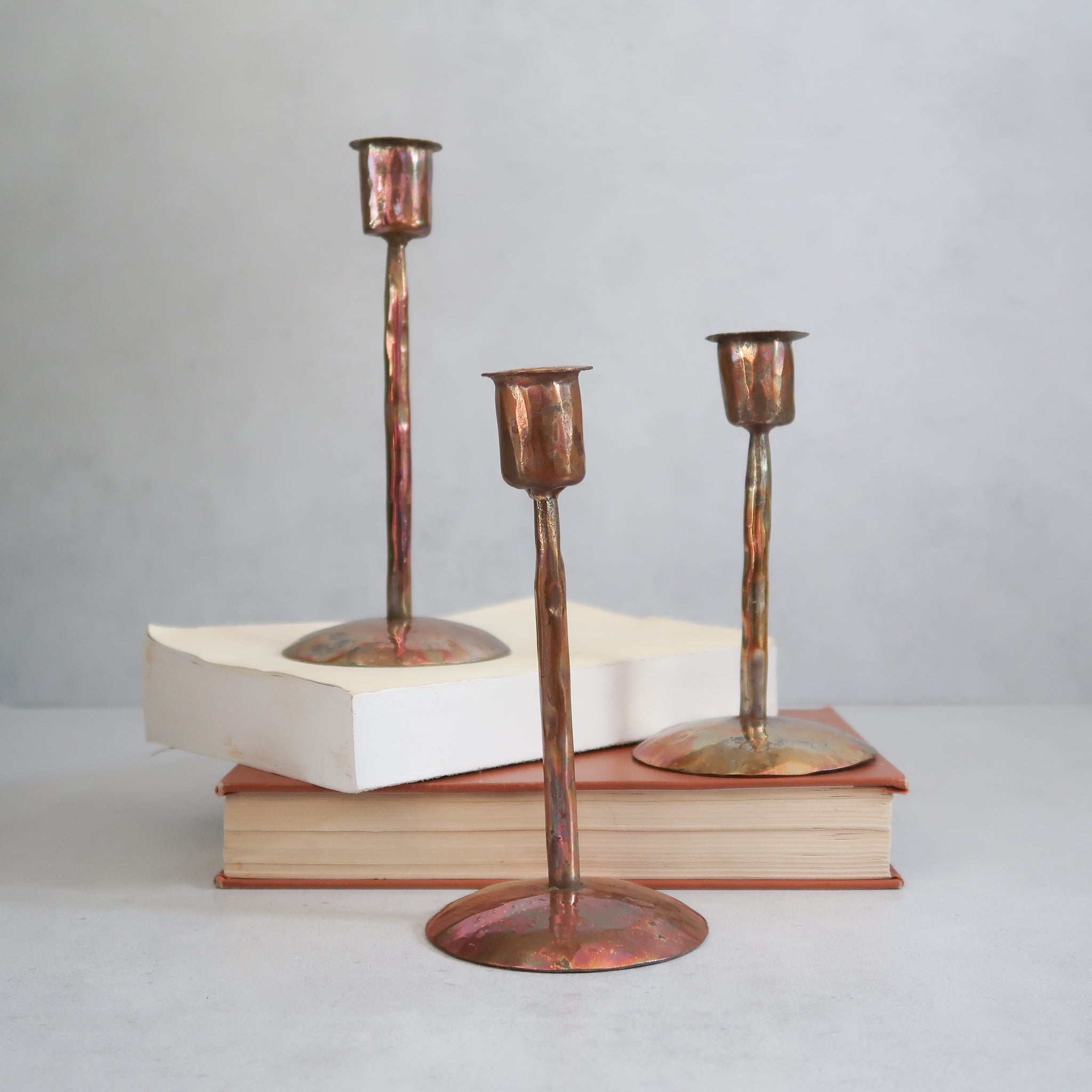 Hammered Metal Tapers (set of 3) – The Crafted Prints